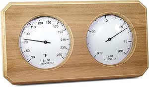 Amazon.com : RelaxCube Sauna 2 in 1 Thermometer and Hygrometer, Red Cedar Sauna Thermometer ...