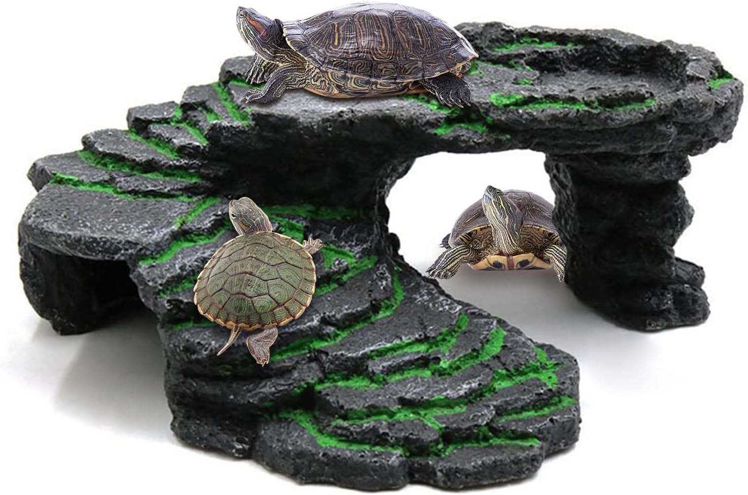 Amazon.com: Moonorange Turtle Basking Platform Turtle Tank Decoration ...