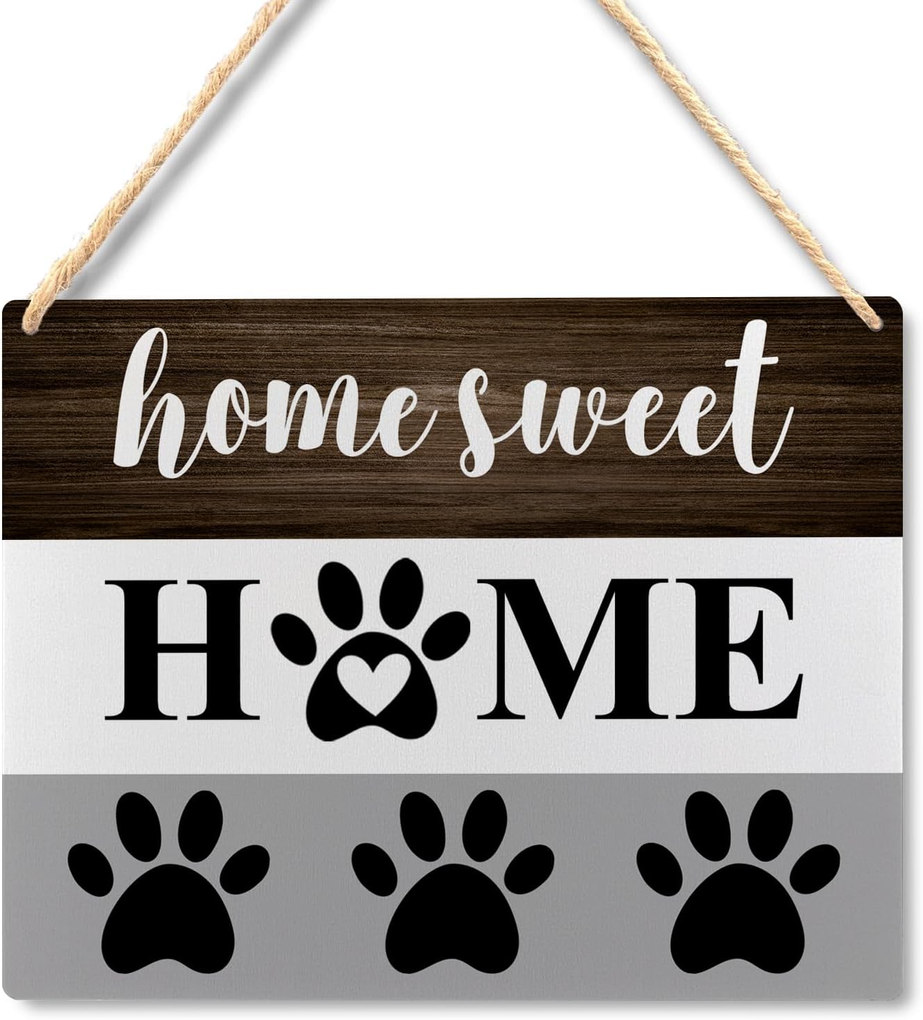 Amazon.com: Ryeolo 'Home Sweet Home' Dog Paw Signs for Front Door ...