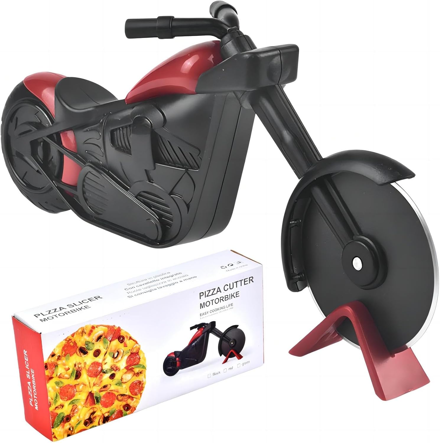 Amazon.com: KINTEGOOD Motorcycle Pizza Cutter Wheel, Stainless Steel ...