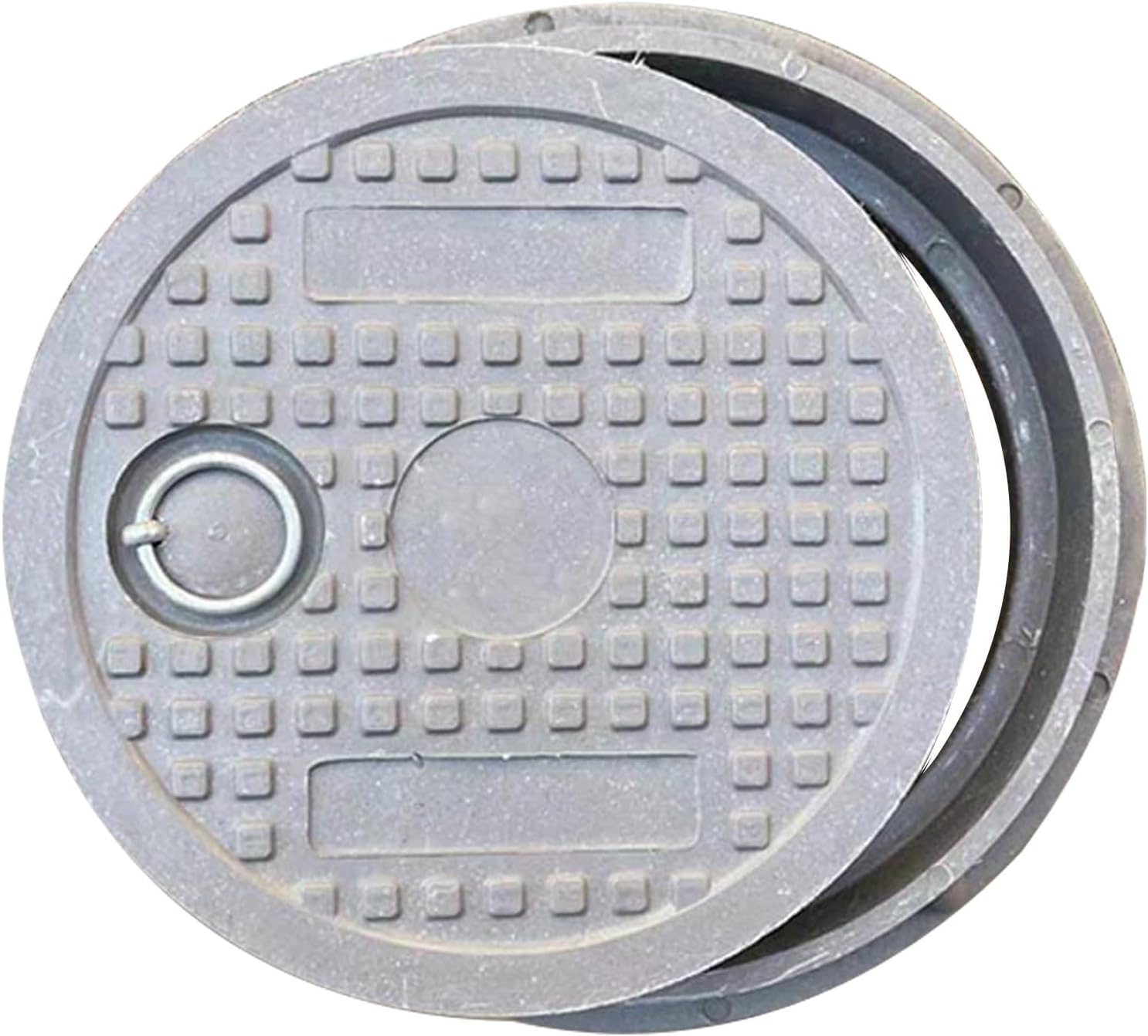 Round Manhole Cover and Frame, Septic Tank Covers with Base and Pull ...
