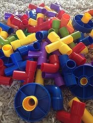Onshine 72PCS Tube Building Blocks Toys for 3 4 5 Year Old, DIY Baby ...