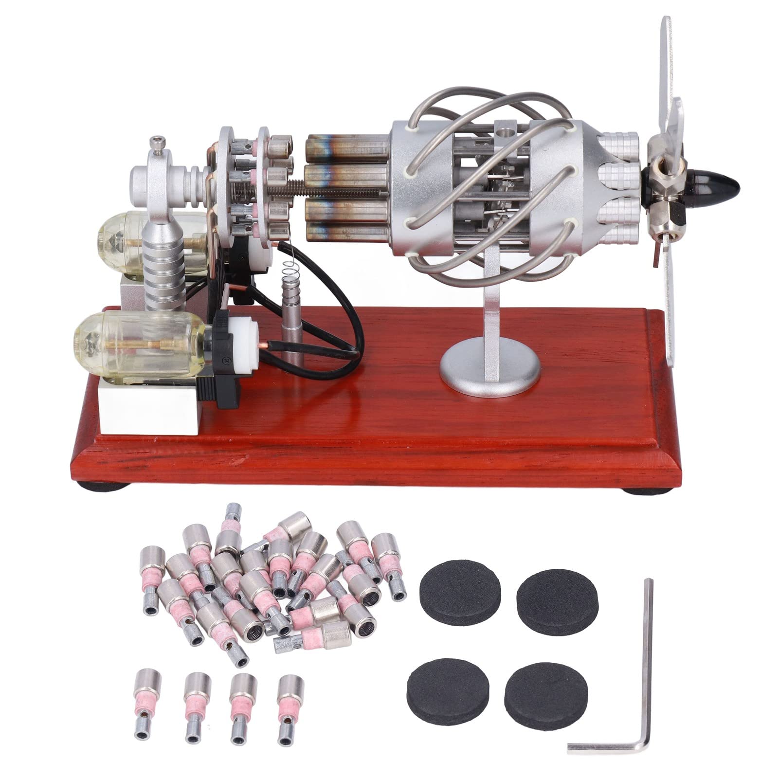 Amazon.com: Hilitand Hot Air Stirling Engine Motor Model Educational ...