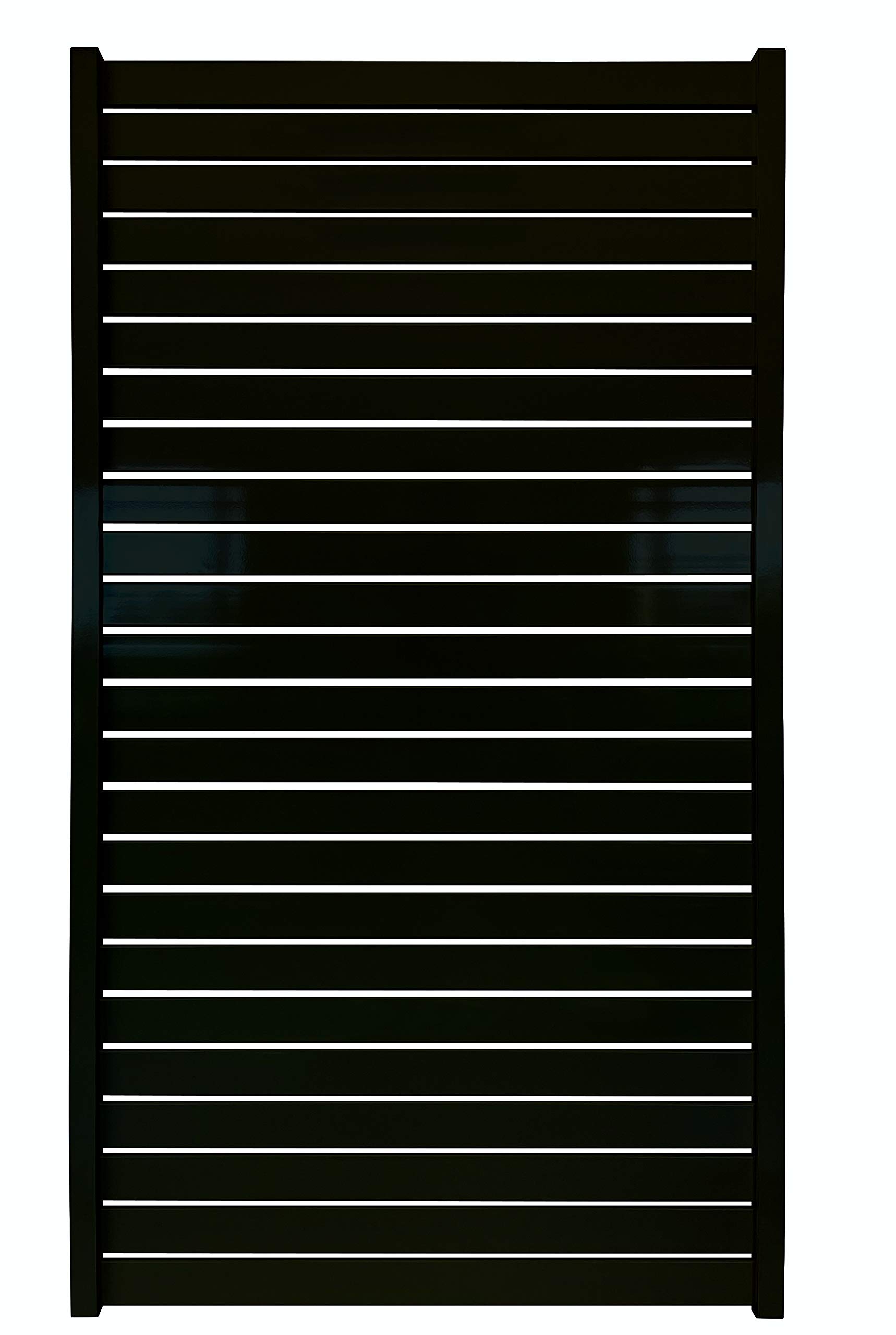 Buy Stratco Aluminum Slat Fence Gate 71" High x 40" Wide – Black ...