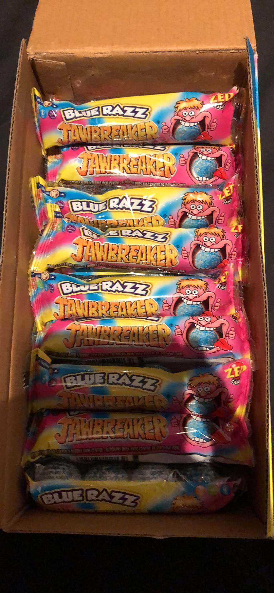 Zed Gum 'Blue Razz' Flavour Jawbreaker 5 Pack x 30 : Amazon.co.uk: Grocery
