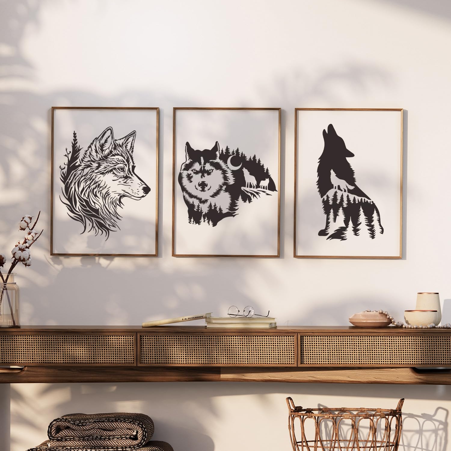 Snapklik.com : Wolf Stencils For Painting Animal Stencils For Wood ...