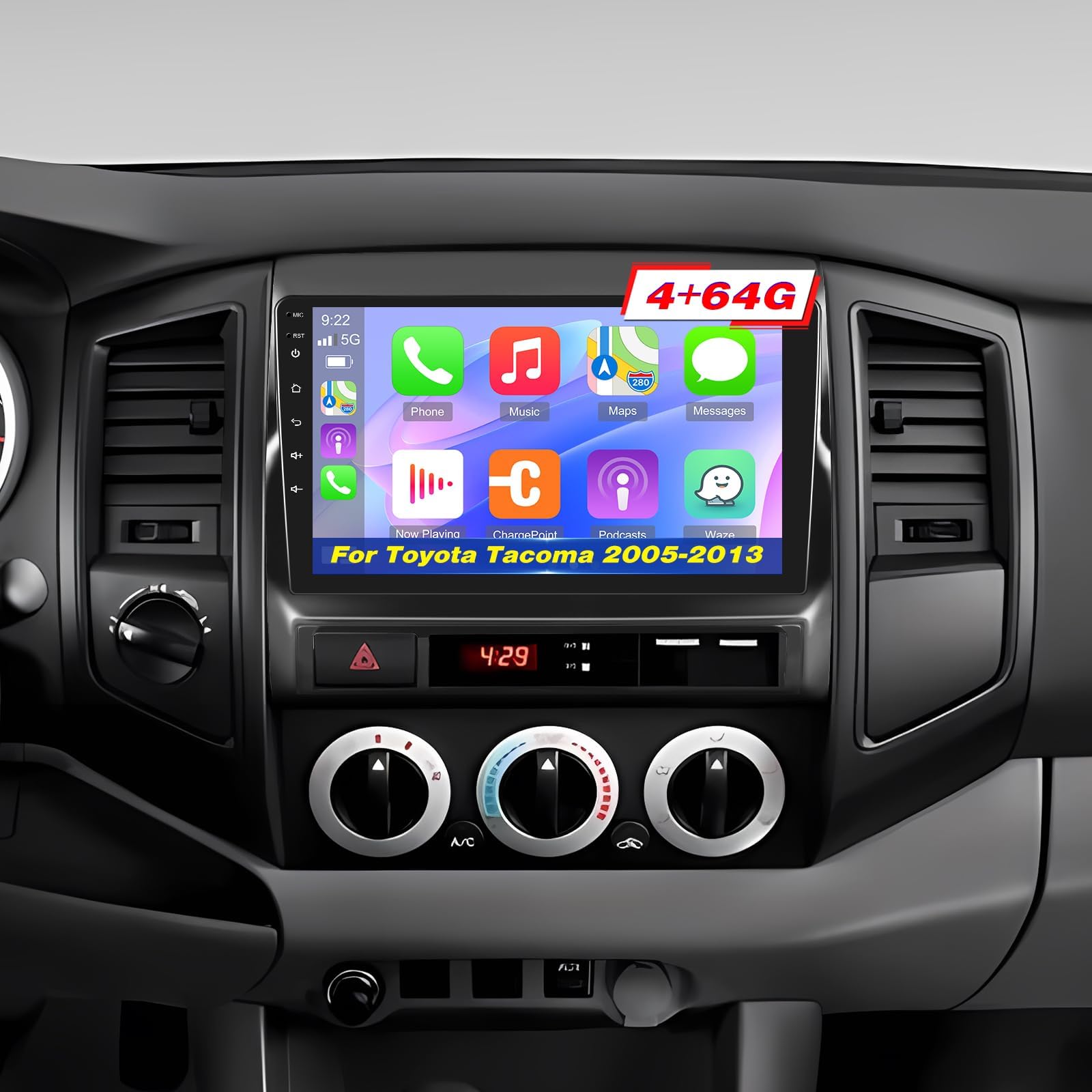 Amazon.com: 8 Core [4G+64G] Car Radio for Toyota Tacoma 2005 2006 2007 2008 2009 2010 2011 2012 ...