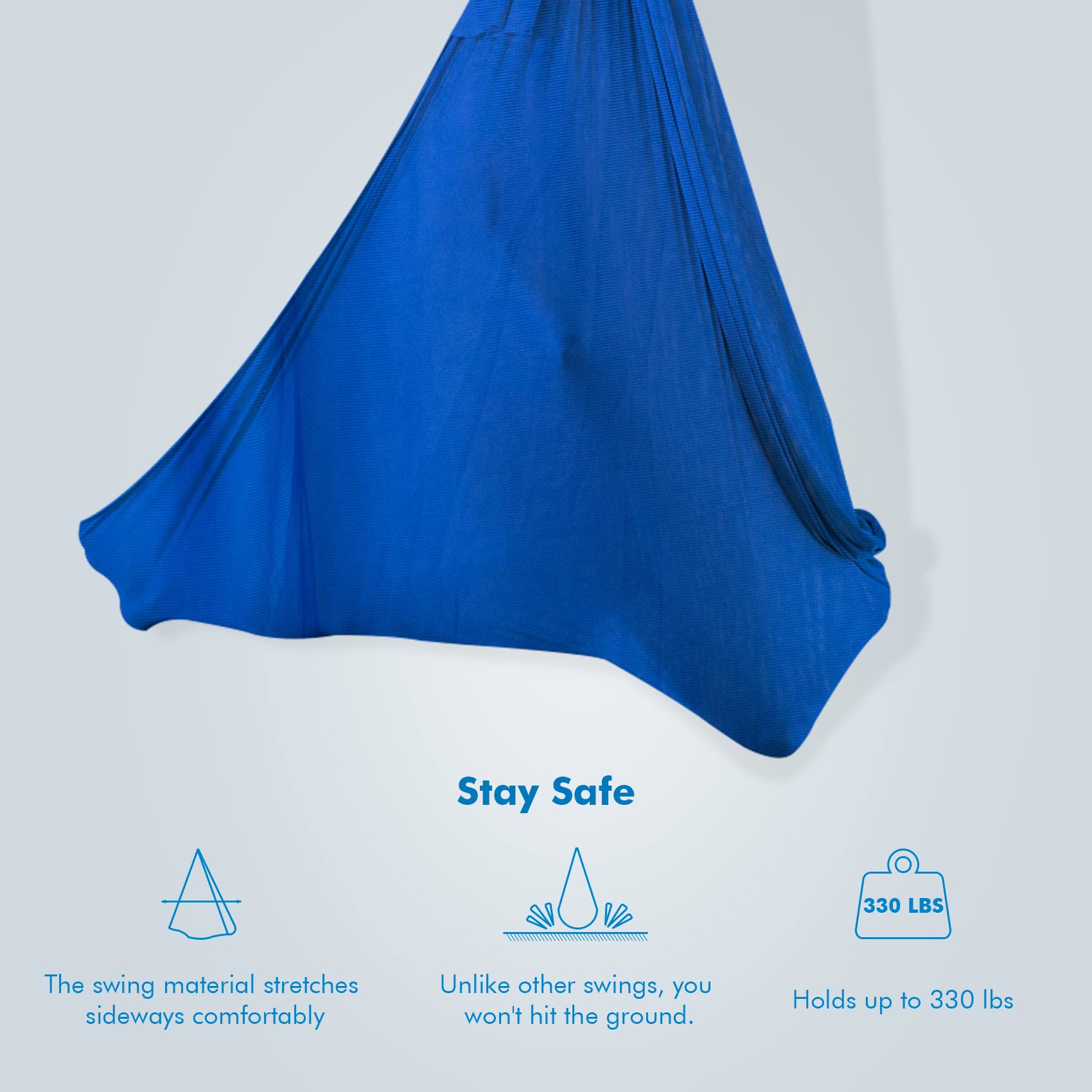 Snapklik.com : NOROCAS Sensory Swing For Kids Indoor, 63"118" Sensory Joy Swing Cuddle Swing ...