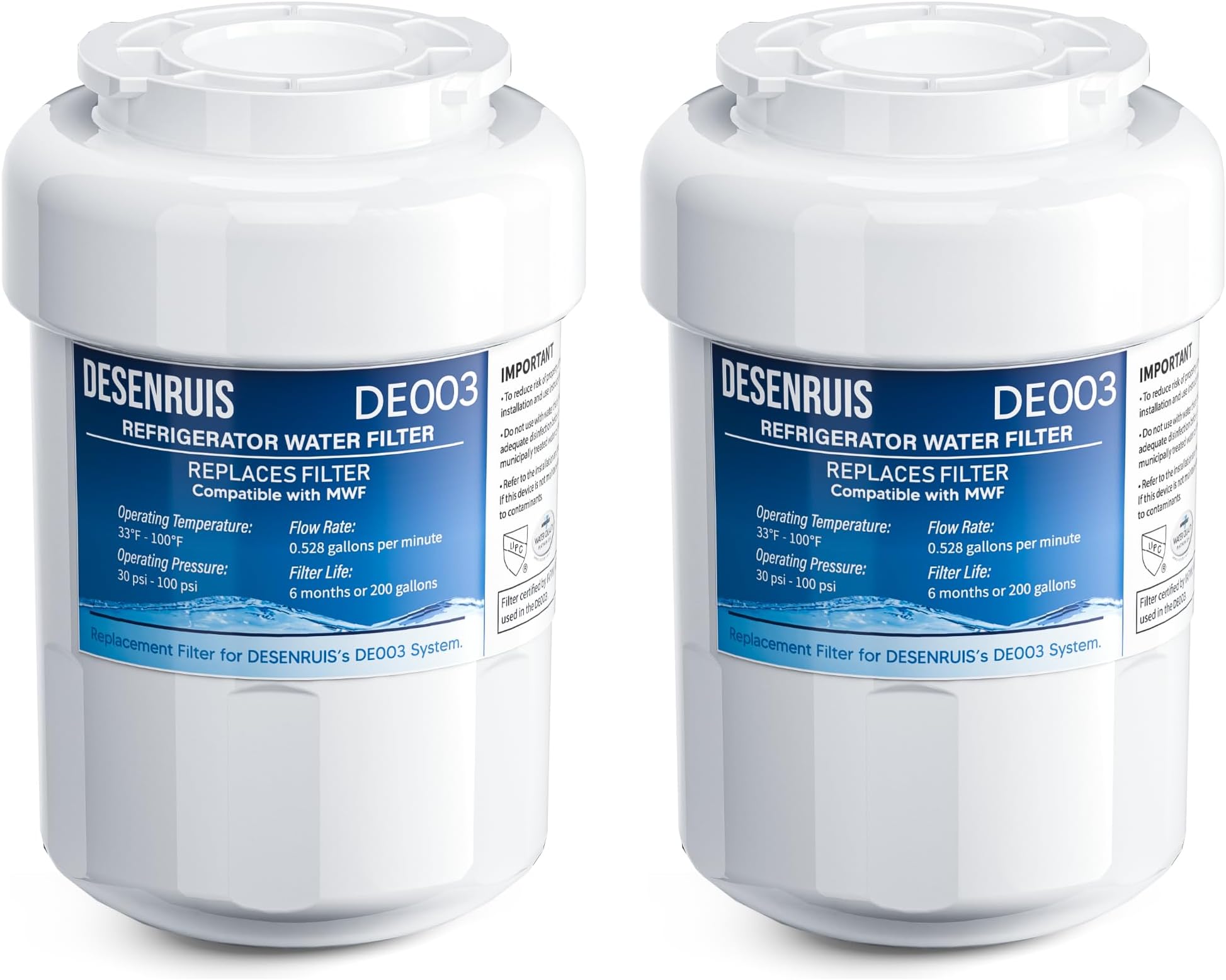 Amazon.com: Waterdrop WD-F13 Water Filter, Replacement for GE ...