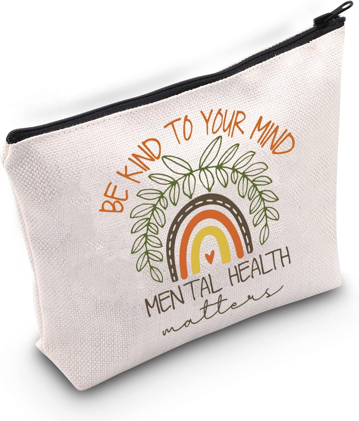 Amazon.com: Mental Health Zipper Bag Be Kind To Your Mind Mental Health ...