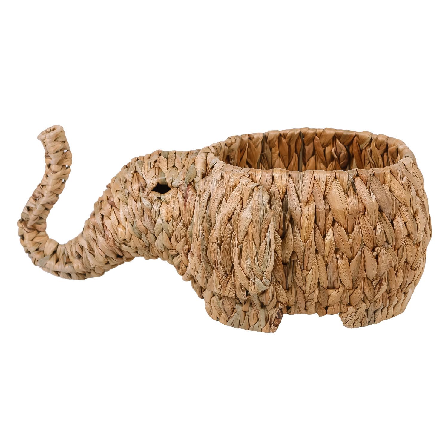 Amazon.com: Synovana Rattan Storage Basket Elephant Wicker Storage ...