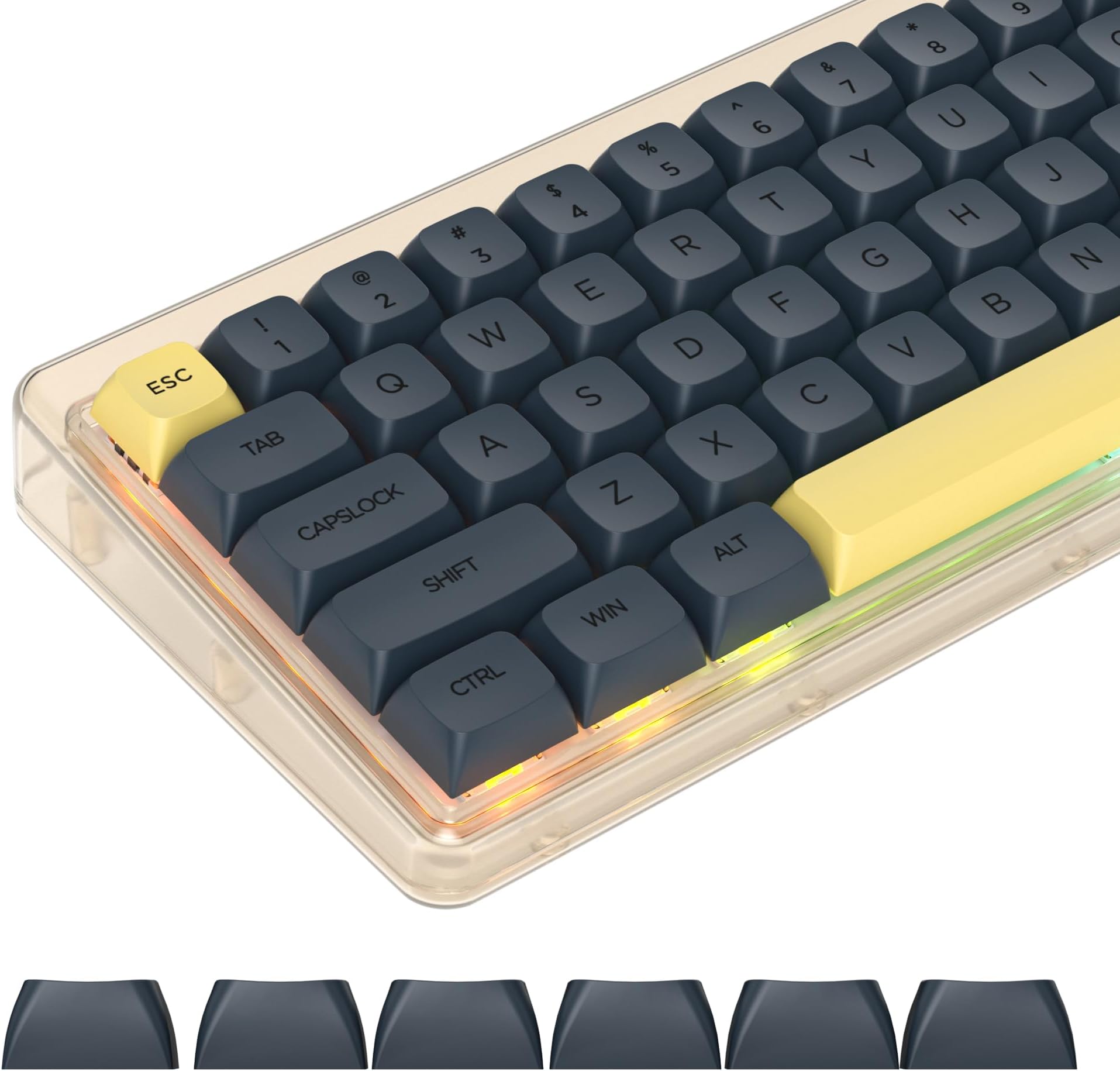 Amazon.com: XDA PBT Key Cap, 142 keycaps Dye Sublimation Gentleman ...