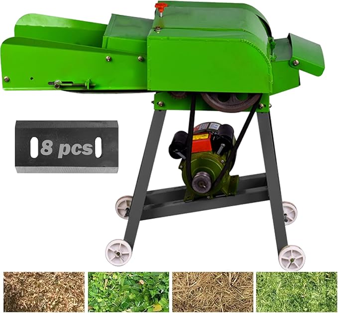 Amazon.com: TXMACHINE Chaff Cutter hay Cutter Straw Grass Cutting ...