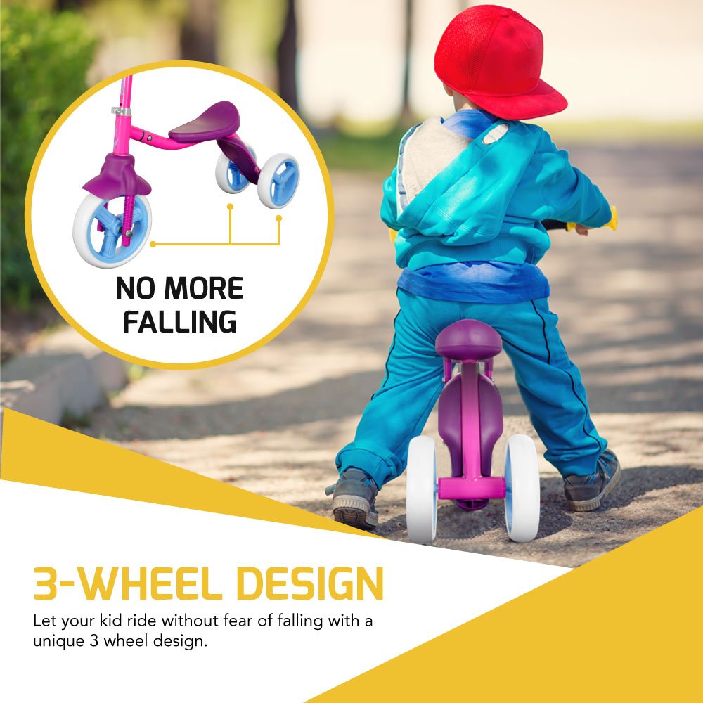 Snapklik.com : Swagtron K2 Three-Wheel Transforming Scooter & Balance Trike