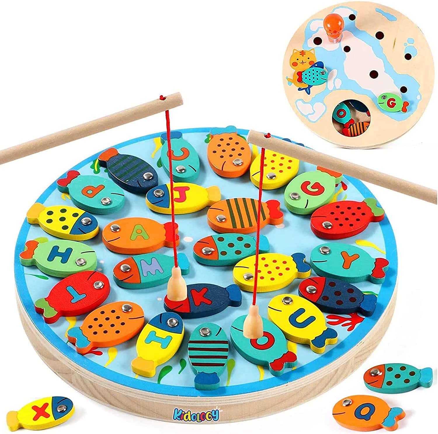 Buy Kidology Wooden Magnetic Circular Fishing Game Toy for Toddlers | Alphabet Fish Catching Counting Preschool Board Games Toys for Kids | Preschool Learning Educational Math with 2 Magnet Poles Online at buy-kidology-wooden-magnetic-circular-fishing-game-toy-for-toddlers-alphabet-fish-catching-counting-preschool-board-games-toys-for-kids-preschool-learning-educational-math-with-2-magnet-poles-online-at