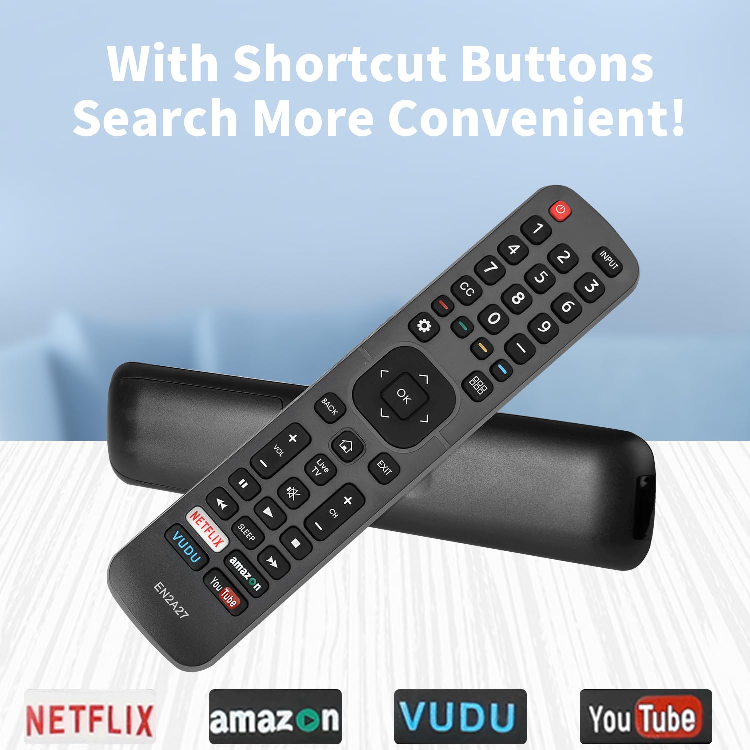 Snapklik.com : Pack Of 2 EN2A27 Universal Remote Control Compatible