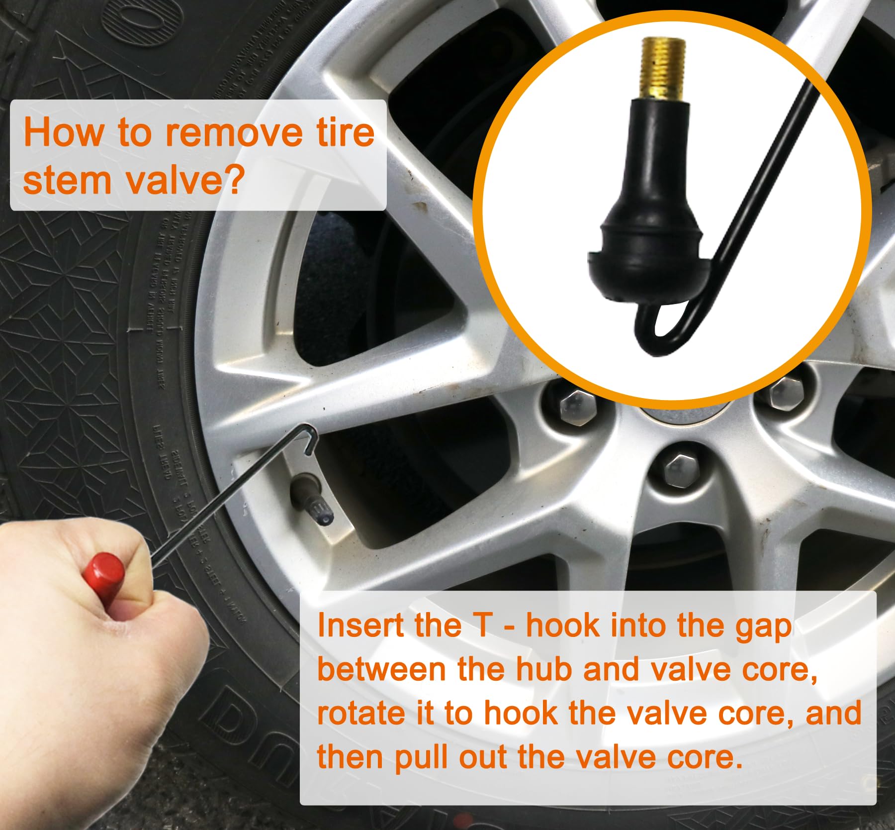 Snapklik.com : KOHUIPU Quick Change Tire Valve Tools - Replace Leaky ...
