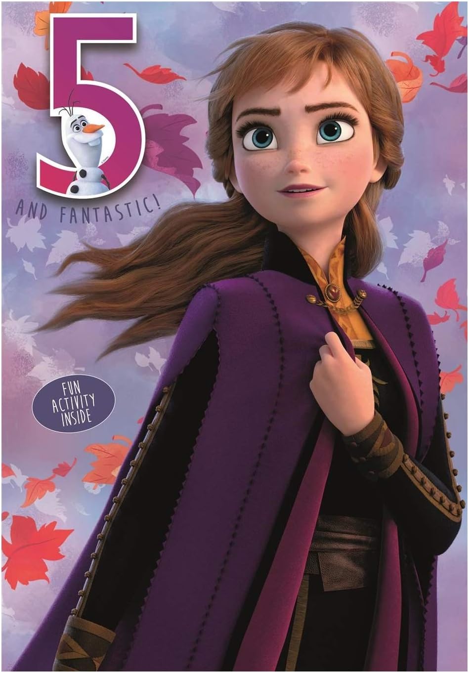 Age 5 Frozen 2 Includes Activity Birthday Card Hallmark 25532877 Medium ...