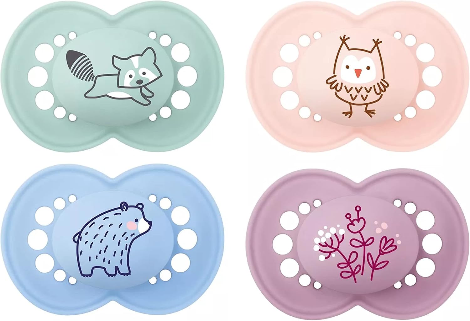 Amazon.com: MAM Original Matte Baby Pacifier, Nipple Shape Helps ...