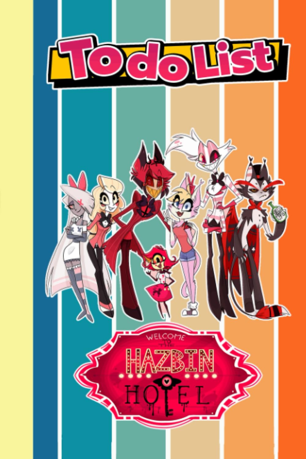 Amazon.com: Hazbin Hotel To Do List Book Animated for Fan Men Teen ...