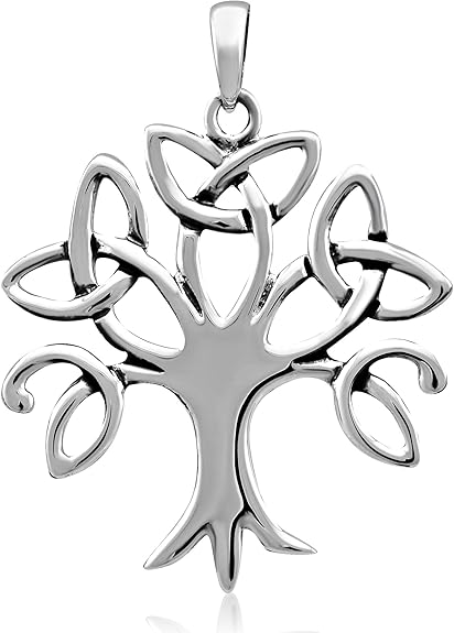 Amazon.com: WithLoveSilver Sterling Silver 925 Celtic Trinity Knot Tree ...