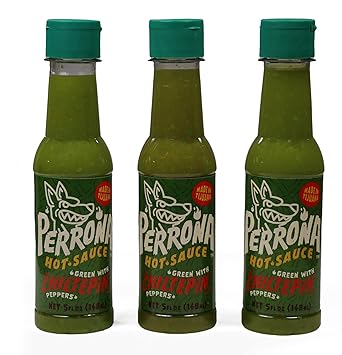 Amazon.com : La Perrona Green Chiltepin Hot Sauce 5 Ounce Bottle ...