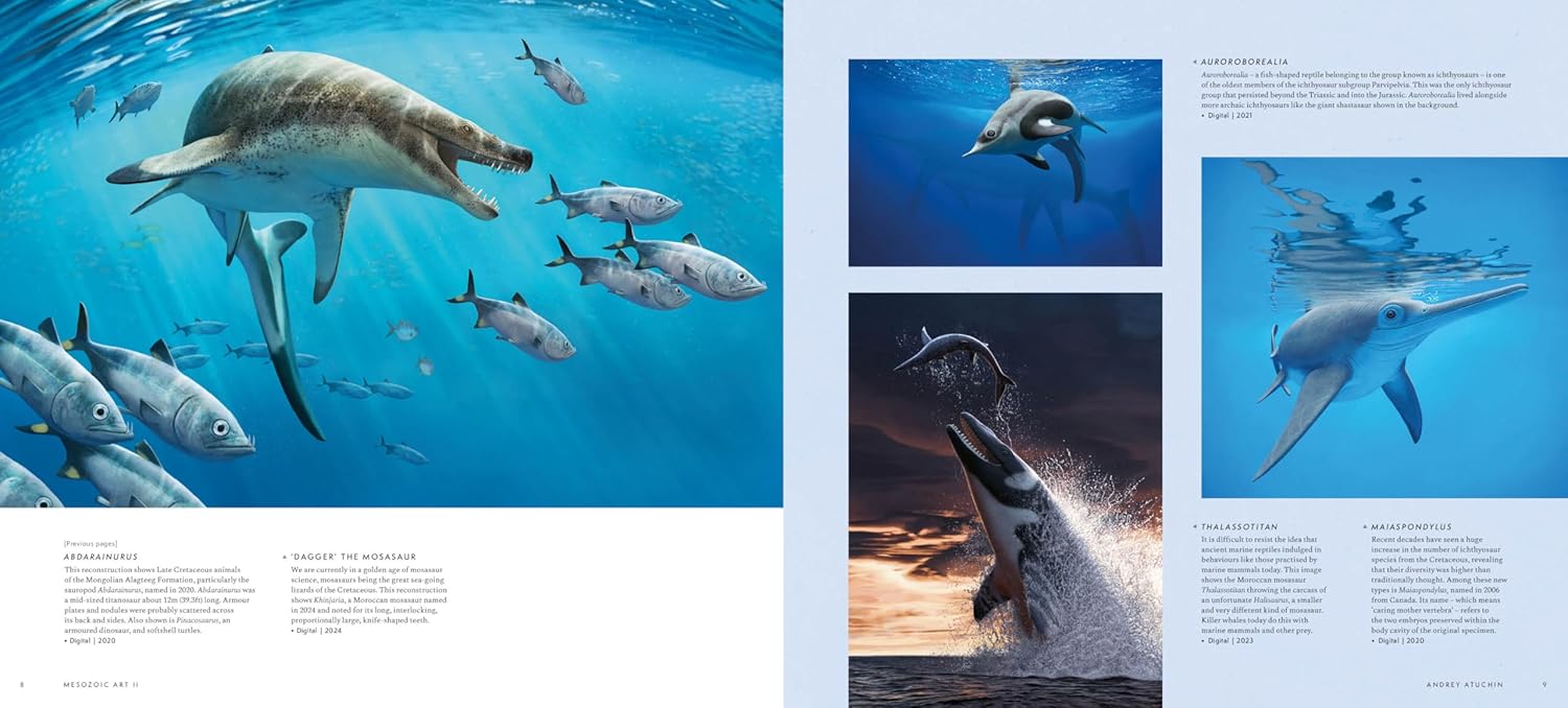 Mesozoic Art II: Dinosaurs and Other Ancient Animals in Art: White ...