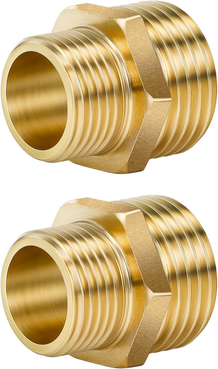 Atisite Mamelon Double Réduction en Laiton 3/4 à 1 Pouce, Raccord ...