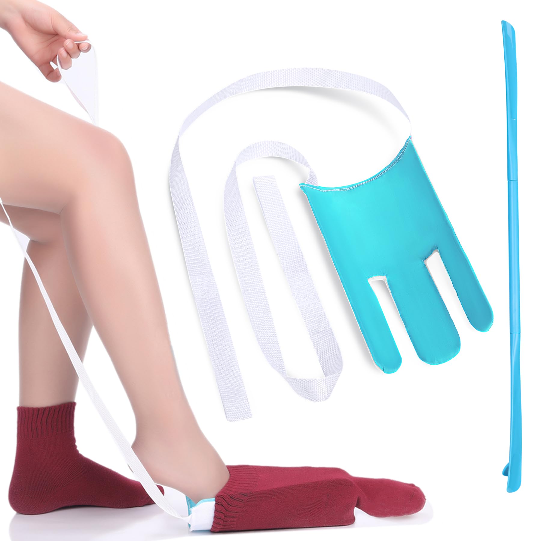 Amazon.com: CAidRE Sock Aid Kit, Sock Helper Easy On Easy Off, 35 Inch ...