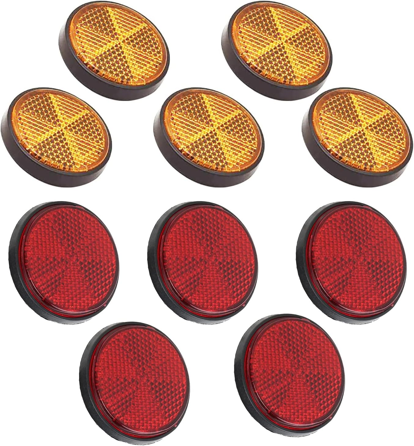 10PCS 58mm Round Reflectors, Universal Safety Reflector, Compatible ...