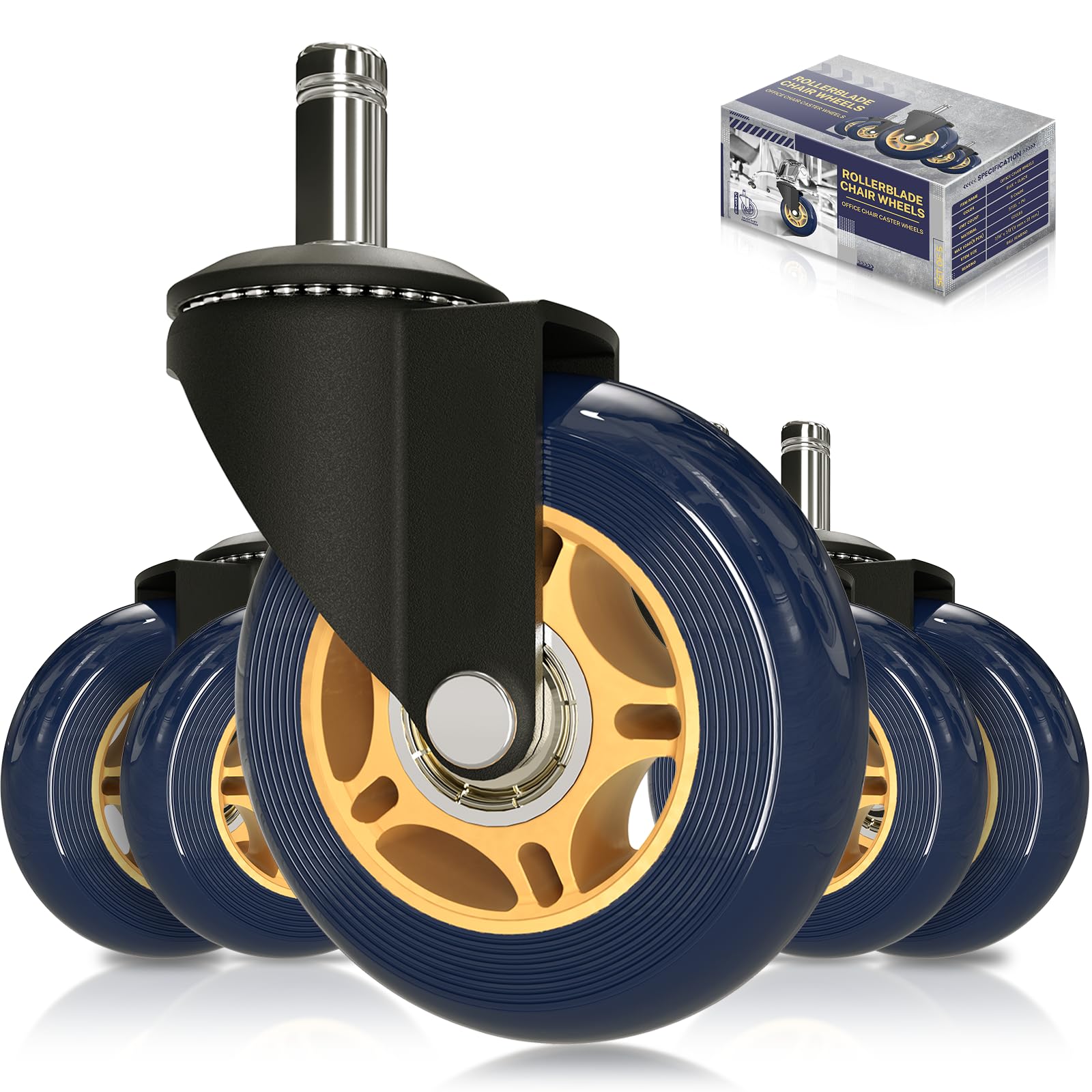 Amazon Office Chair Wheels Set Of 5 Heavy Duty Office Chair Caster ...