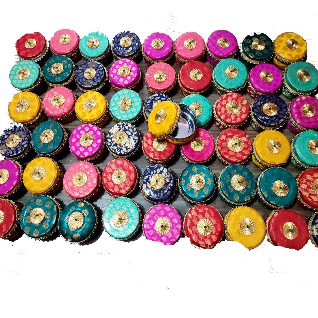 PRIDE TREND Decorative Steel Indian Bhaji Box, Ladoo Return Gift ...