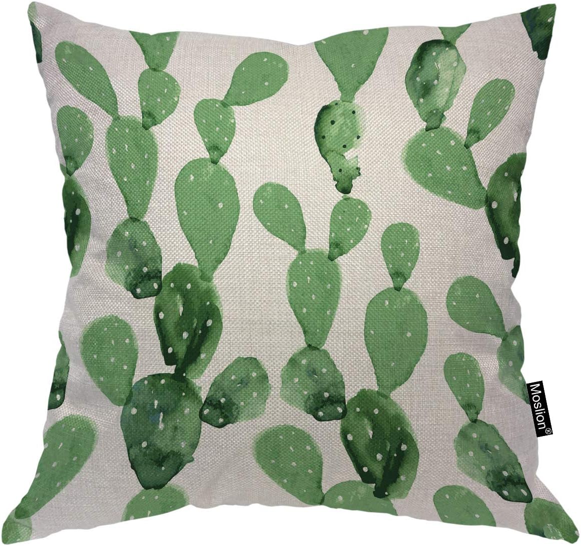 Amazon.com: Moslion Cactus Pillows Nature Botanical Plant Hawaii ...