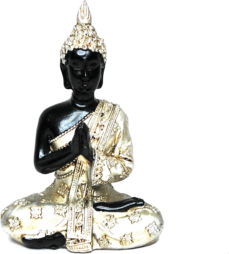 Amazon.com: Royal Brands Miniature Meditating Buddha Figurine Silver ...