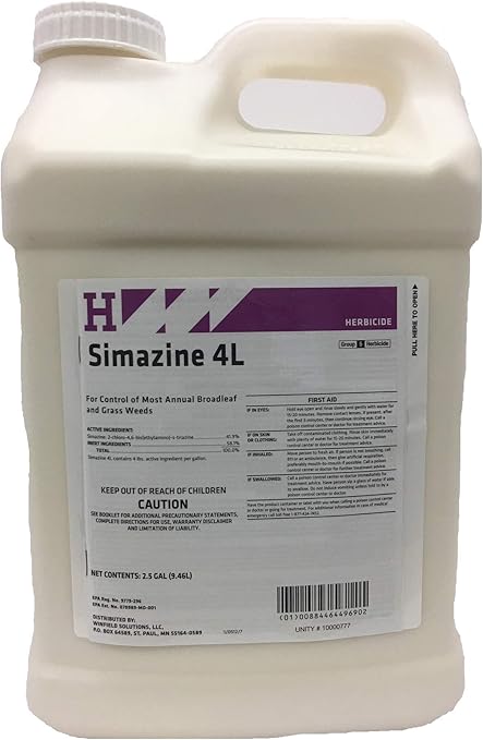 Amazon.com : Simazine 4L preemergence herbicide that controls a wide ...