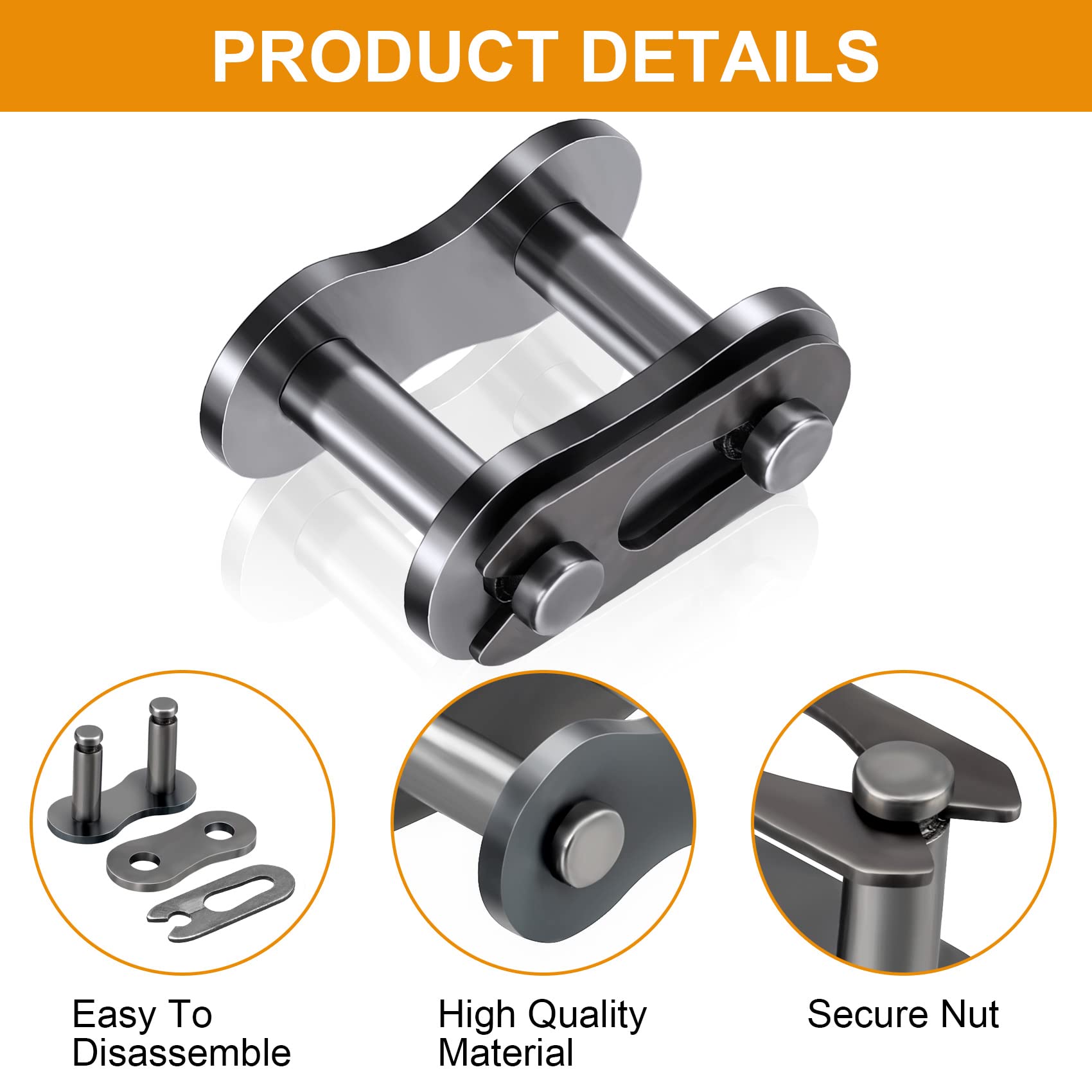 Snapklik.com : PAGOW 30pcs 25 Chain Master Link Roller, Master ...