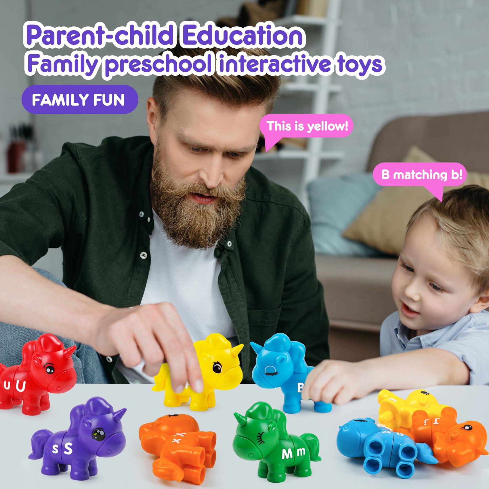 Alphabet Counting Educational Toys TSYAN Matching Letters Counting Toys ...