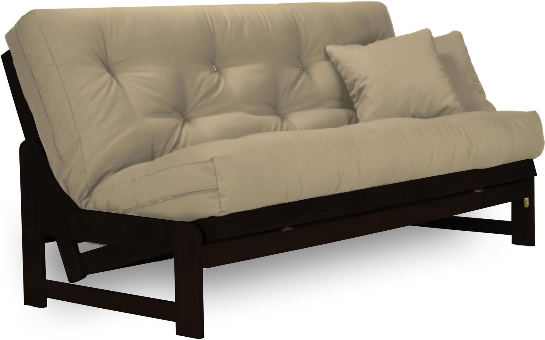 Amazon.com: Nirvana Futons Arden Armless Dark Espresso (Near Black ...