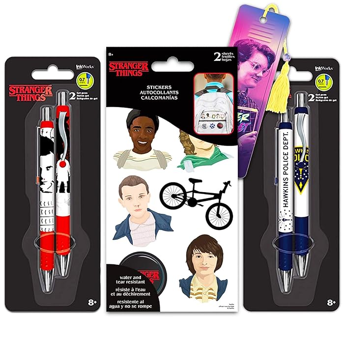 Buy Stranger Things Gel Pen Set Party Favor Bundle ~ Pack of 6 Stranger ...