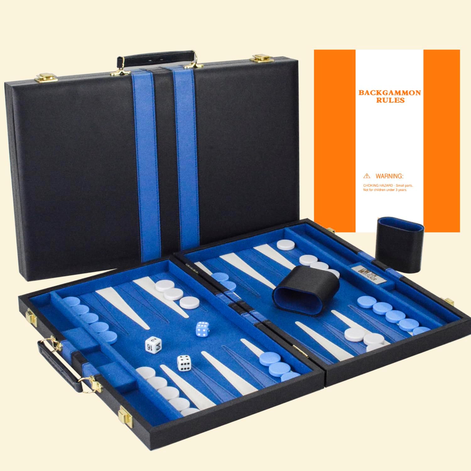 Amazon.com: Sun Flair Backgammon Set - 17.5 Inch Backgammon Sets for ...