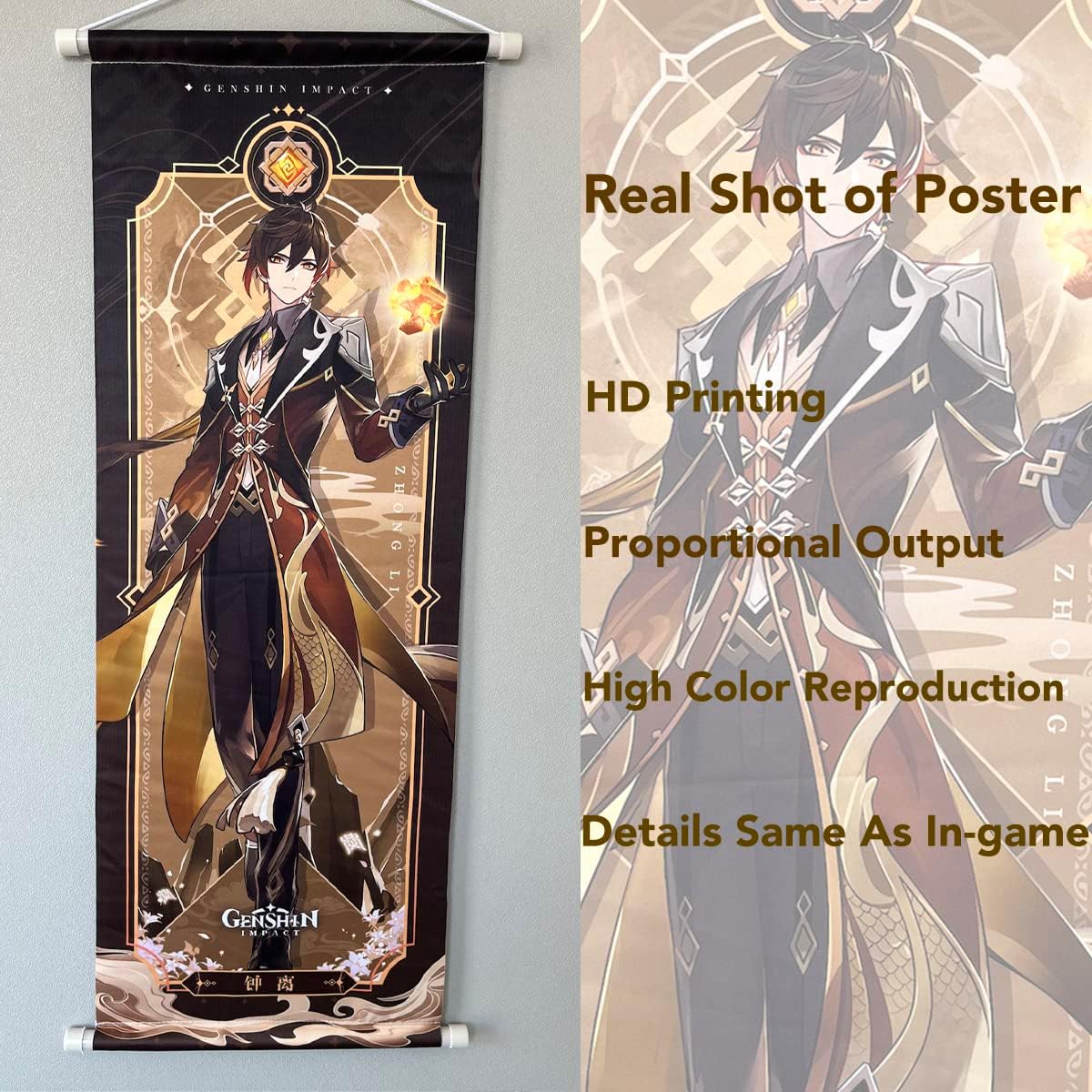 Buy Genshin Impact Poster HD Printing (27 inch x 10 inch), Door Wall ...