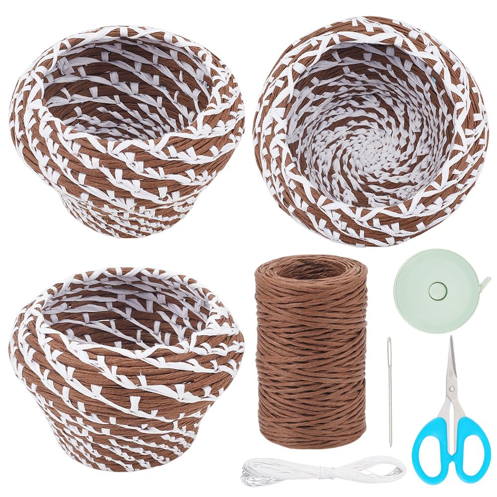 Amazon.com: PLIGREAT Basket Weaving Kit Traditional Craft Kits Coil ...