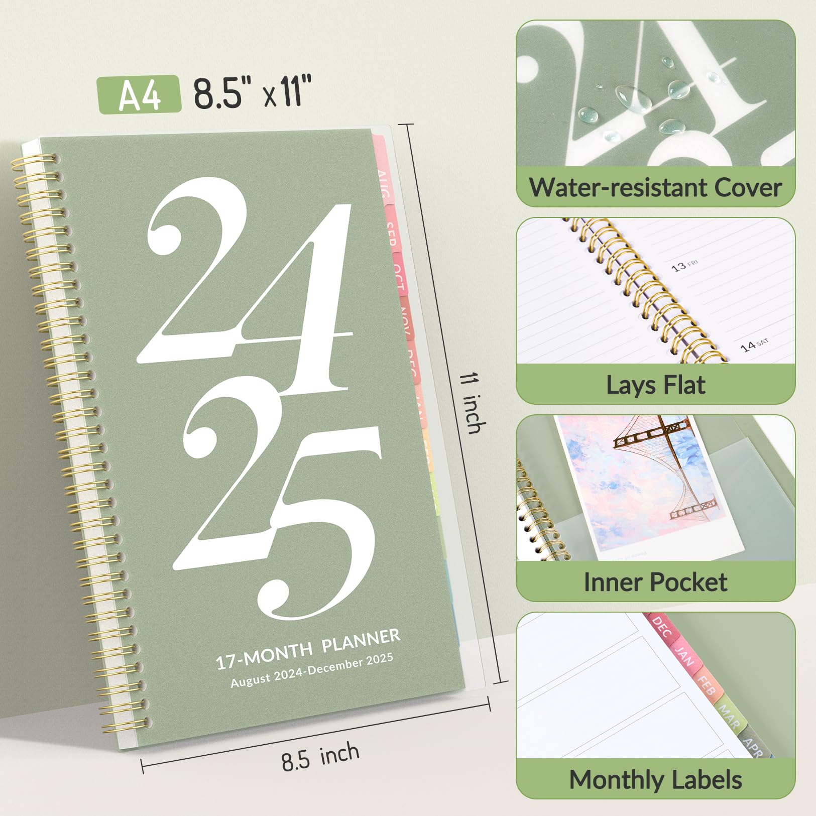 Snapklik.com : Forvencer Planner 2024-2025, Academic Weekly And Monthly ...