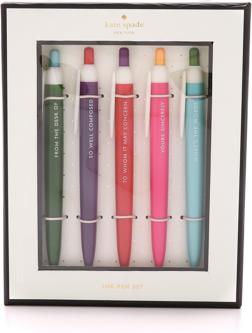 Amazon.com : kate spade new york Pen Set - Assorted, 5 Pens : Office ...