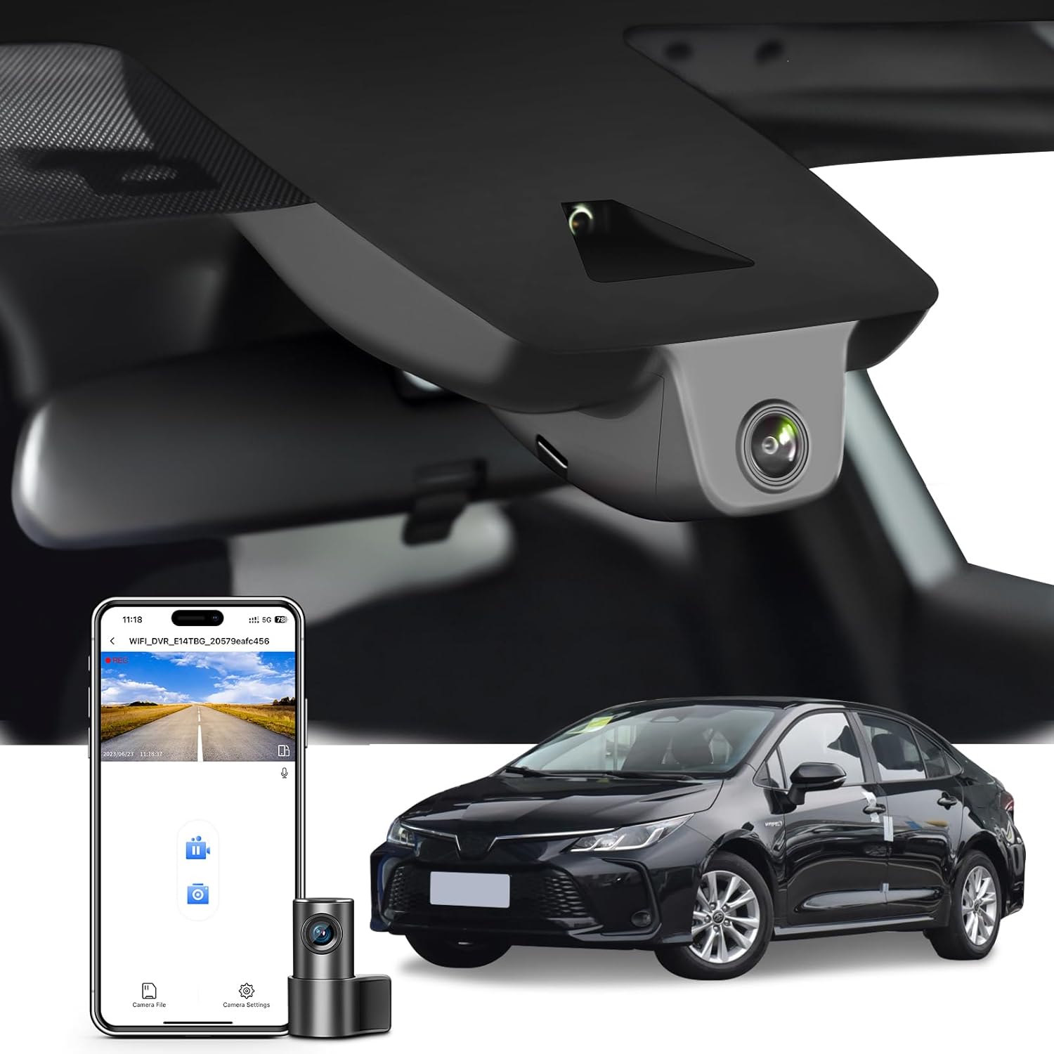 Amazon.com: Mangoal Front 4K & Rear 1080p Dash Cam Custom fit for ...