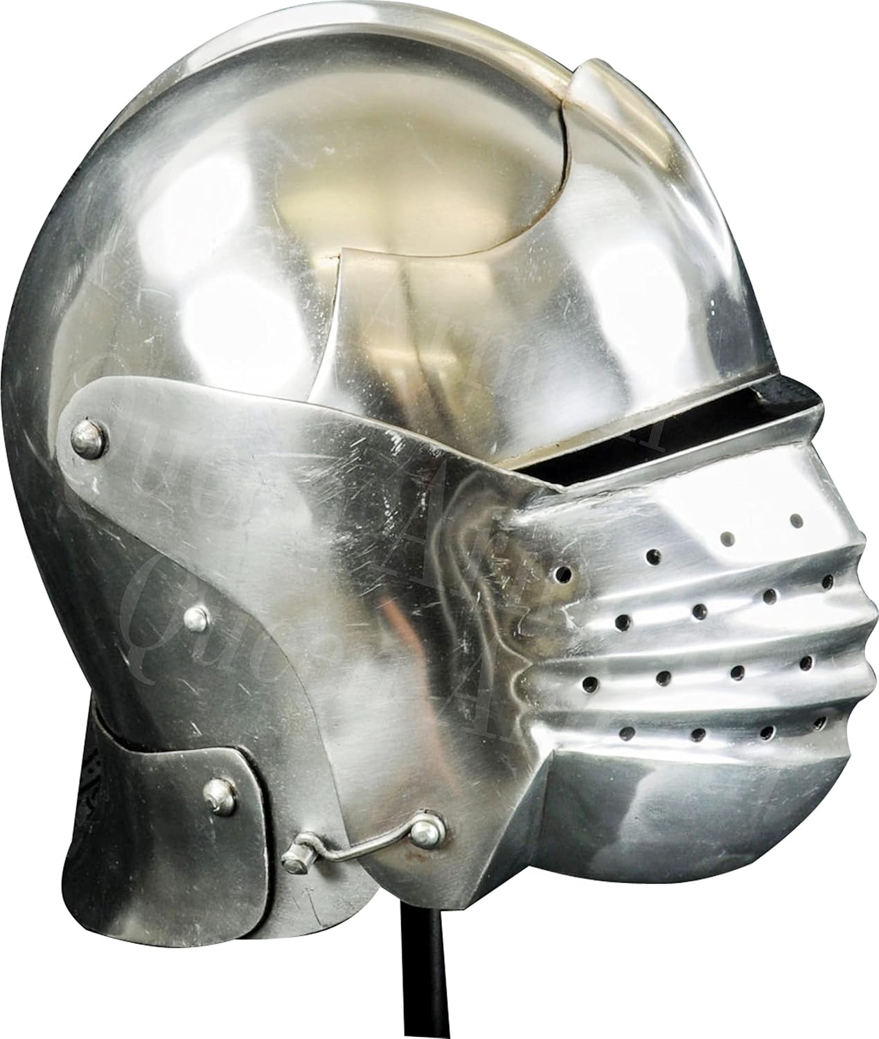 Amazon.com: Queen Armour Medieval North Italian Bellows face visored ...