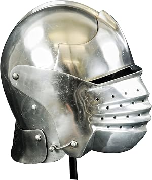 Amazon.com: Queen Armour Medieval North Italian Bellows face visored ...