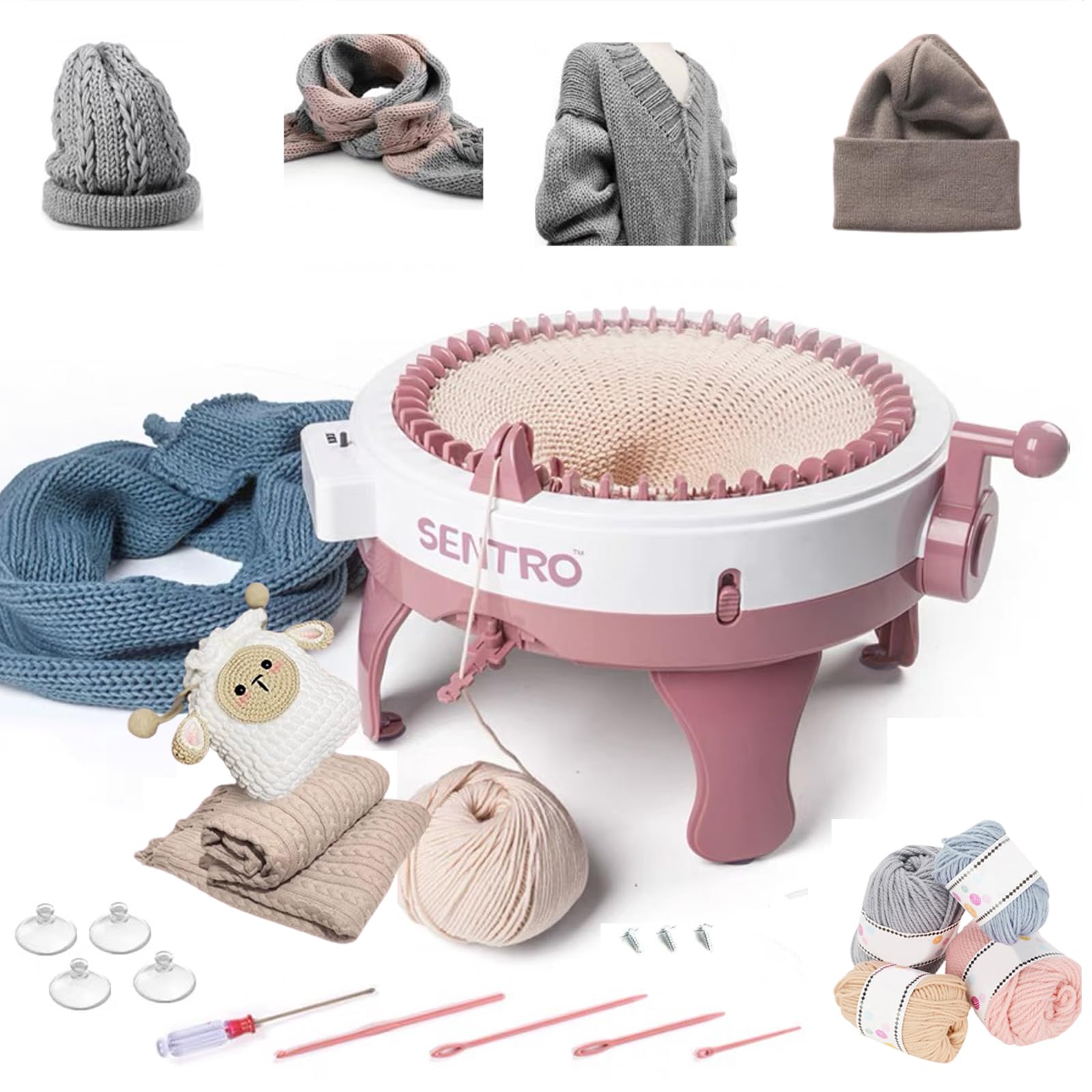 Youyijia Knitting Machine Sentro 48 Pin DIY Knitting Machine Crochet ...