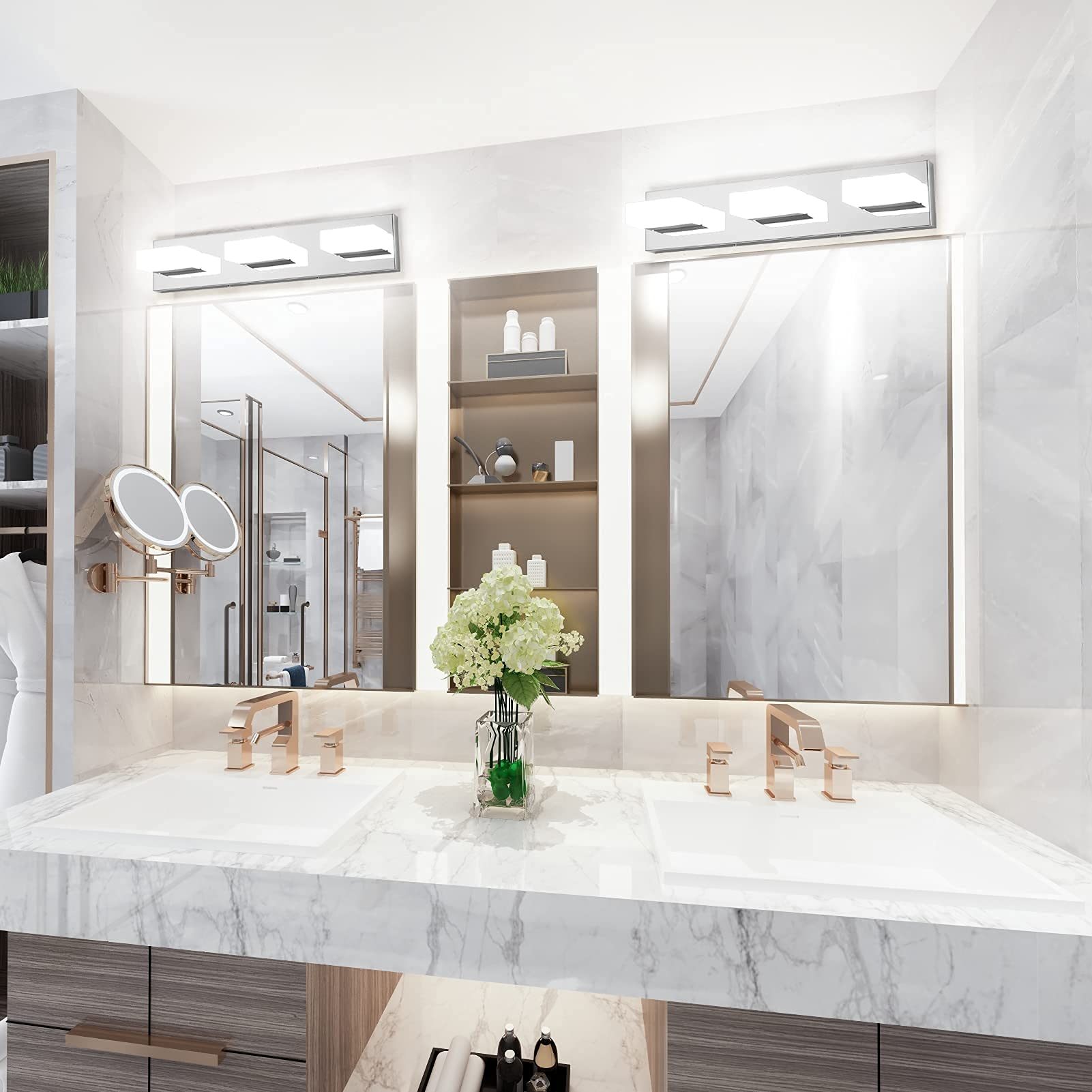 Snapklik.com : Modern Bathroom Vanity Light Fixtures LED Vanity Lights ...