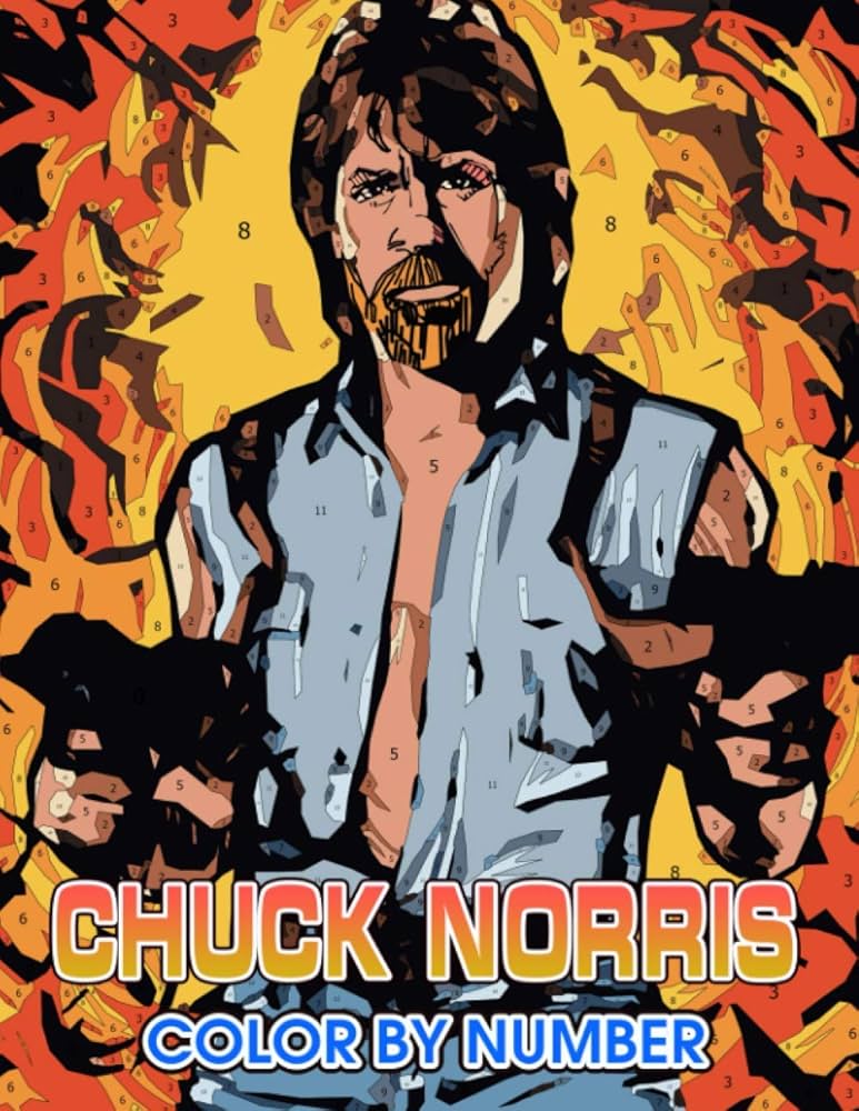 chuck norris coloring pages
